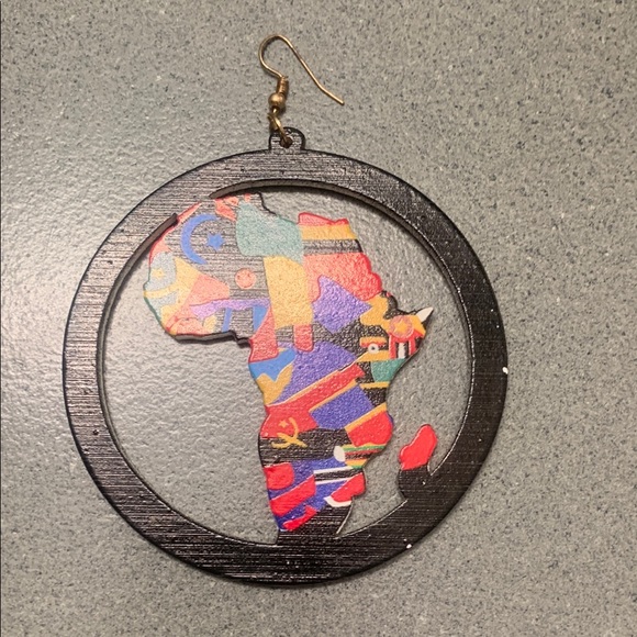 Accessories | Colorful Africa Map Earrings | Poshmark